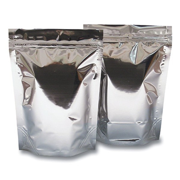 Silver Metallized Stand Up Pouch, 5 x 8"| Correct Products