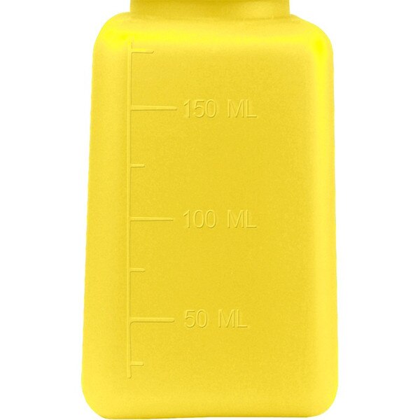 Menda 35276 durAstatic Dissipative HDPE Yellow Square Bottle with One ...