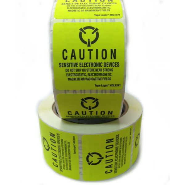 ESD Caution Label, Arrows Symbol, 2" x 2" - Correct Products