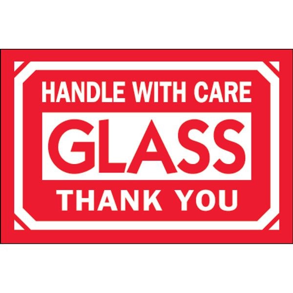 dl1062-glass-handle-with-care-thank-you-labels-2-x-3-correct-products