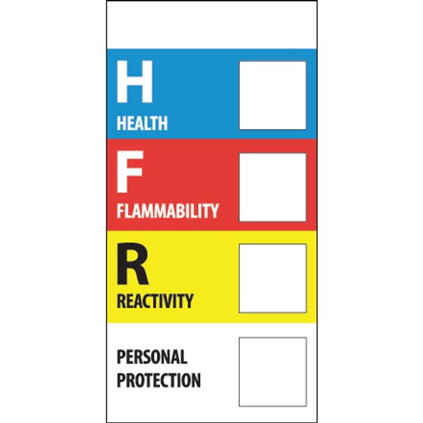 Health Flammability Reactivity Label, 1" x 2", 500/Roll - Correct Products