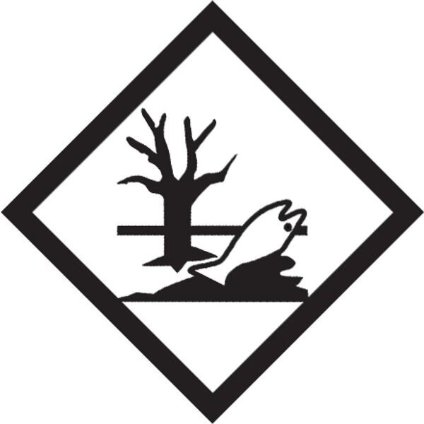 Marine Pollutant Label, 10-3/4" x 10-3/4", 100/Roll