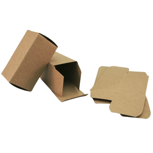 PPP B-566 Kraft Folding Boxes | 2 1/2" x 2 1/2" x 6" | Correct Products