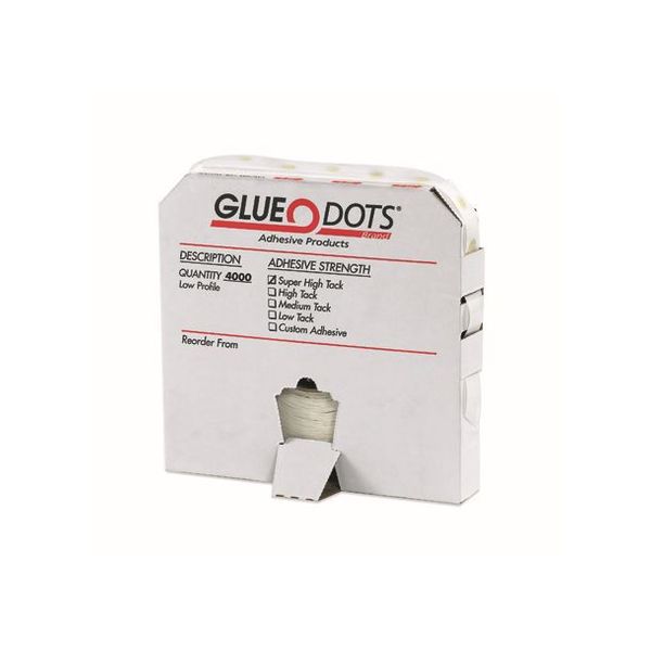 1/2" Super High Tack Glue Dots® Low Profile - Correct Products