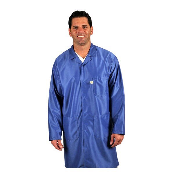 Tech Wear LIC-43 | ESD Lab Coat | Royal Blue | Correct Products