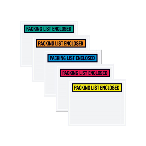 "Packing List Enclosed" Envelopes, 7" x 5-1/2", 1,000/Case