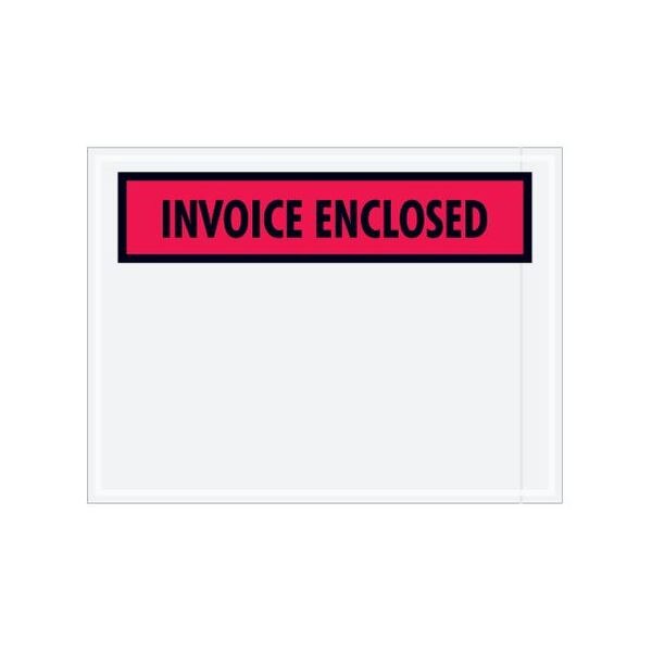Invoice Enclosed Envelope, Red, 4 1/2" x 6" - Correct Products