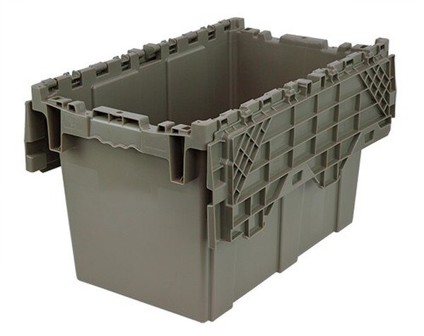 Quantum Storage QDC2213-12 Attached Lid Container, Gray, 22-1/8" X 12-5 ...