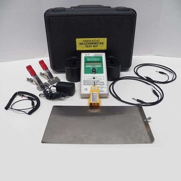 Static Solutions RT-1000 Ohm-Stat Digital Megohmeter Test Kit| Surface ...