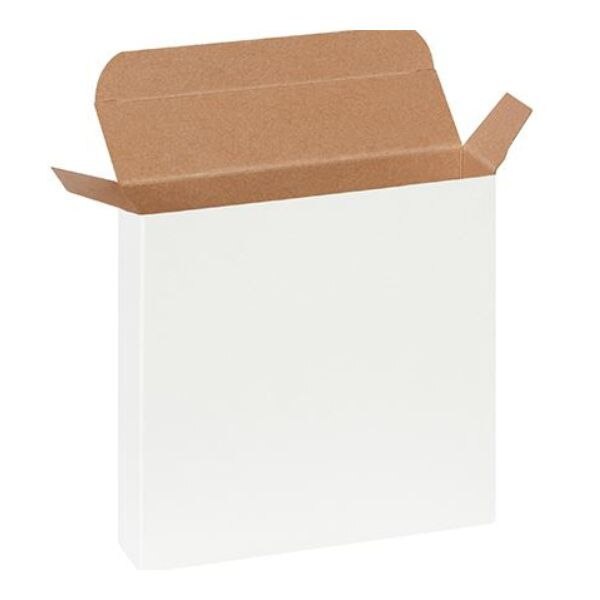 6" x 1 1/2" x 6" White Folding Cartons | PPP-B-566 - Correct Products