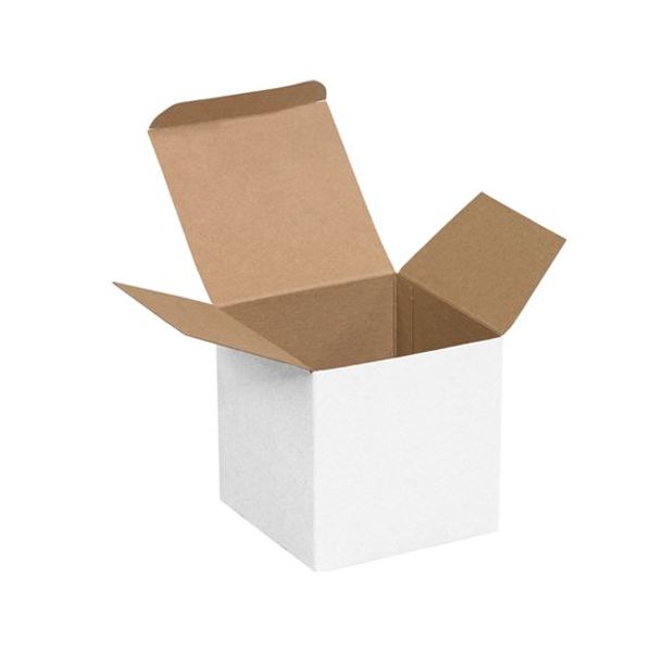 4" x 4" x 4" White Folding Cartons | PPP-B-566 - Correct Products