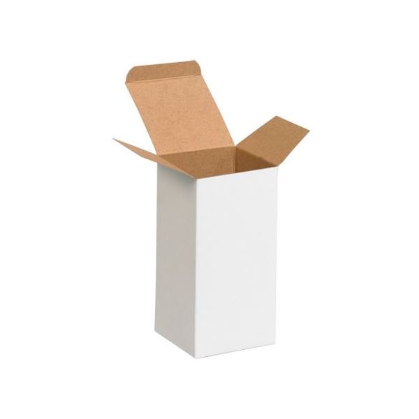 4" x 4" x 8" White Folding Cartons | PPP-B-566 - Correct Products